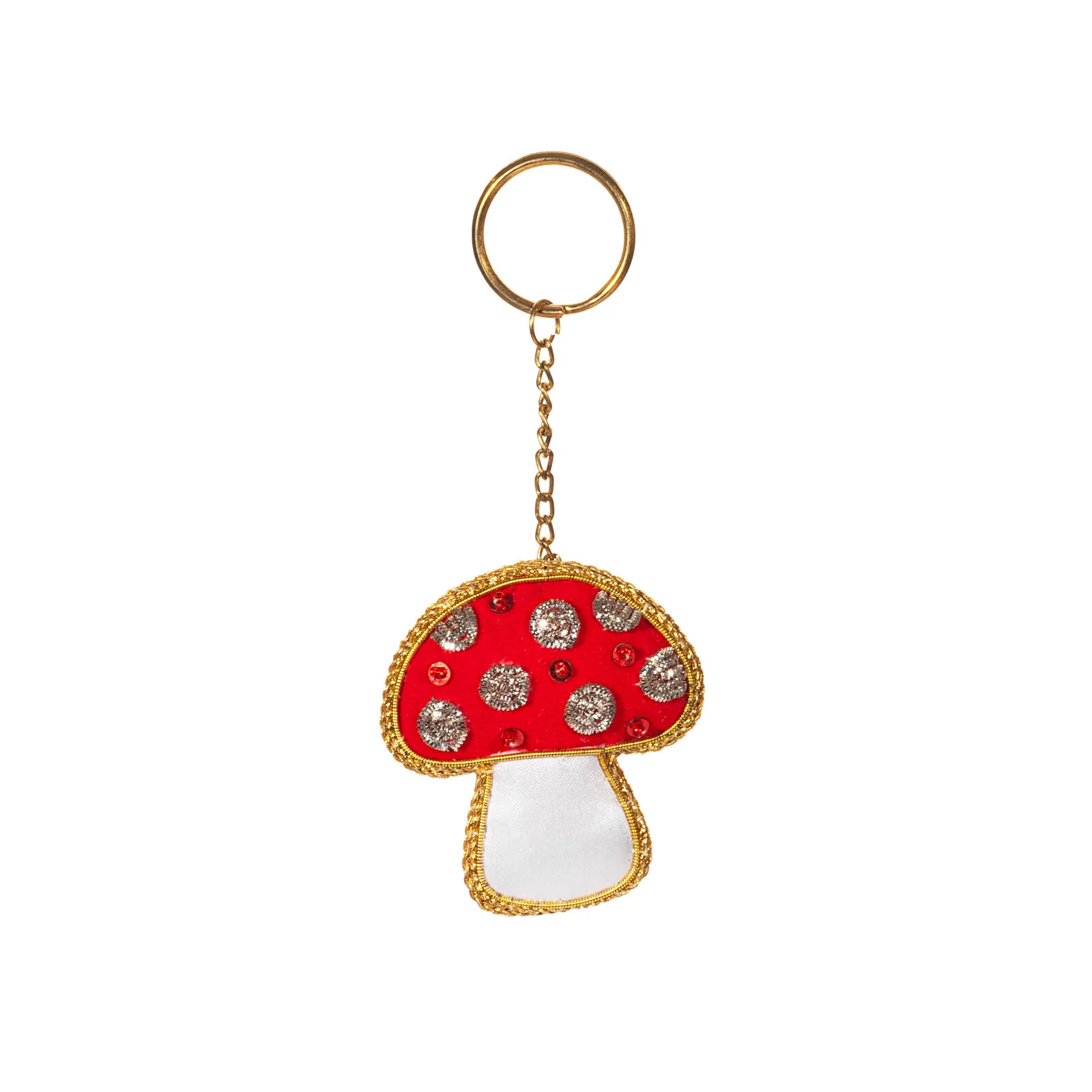 Mushroom Zari Keyring by Sass & Belle - The Brain Tumour Charity Shop